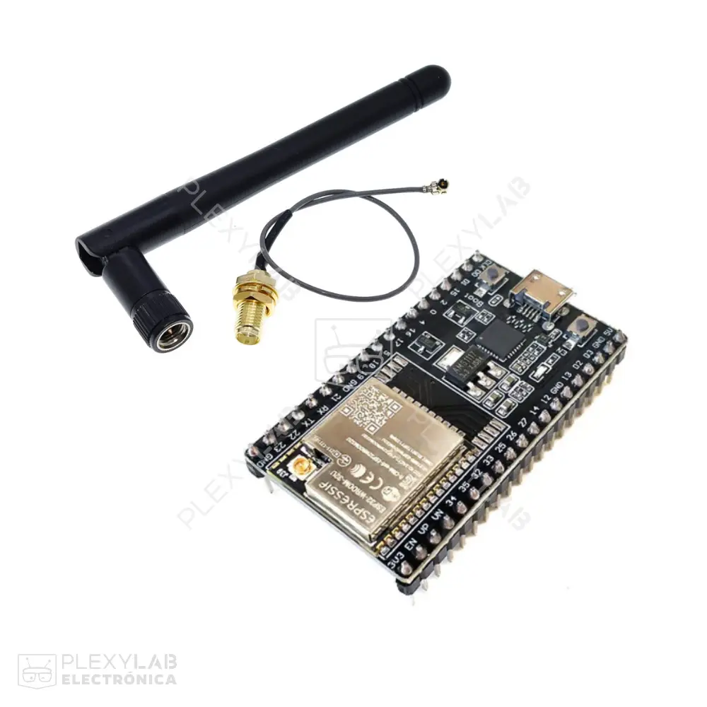 Módulo ESP32U con conector micro USB, driver CP2102, WiFi, Bluetooth, DevKitC ESP32-WROOM-32U ...